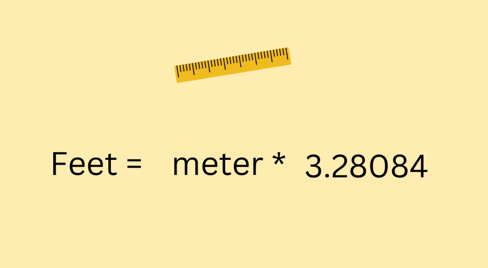 Convert meter to feet - Calcolate.com